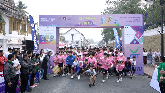 Asian Games Fun Run opens in Laos