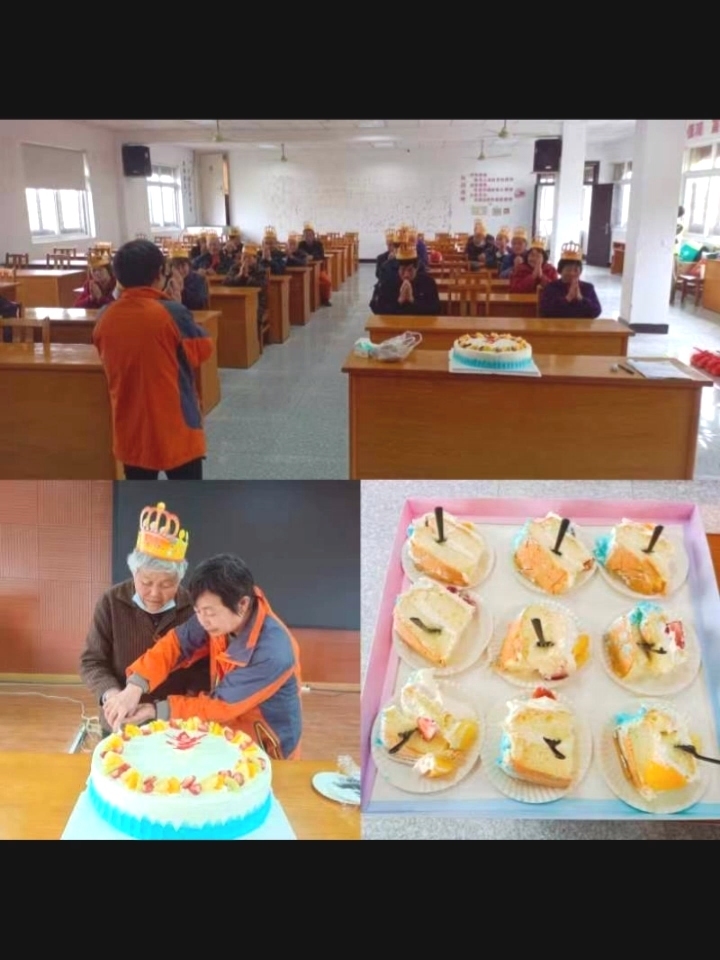 嘉礼堂拍客秀4月份集体生日会活动优胜村文化礼堂